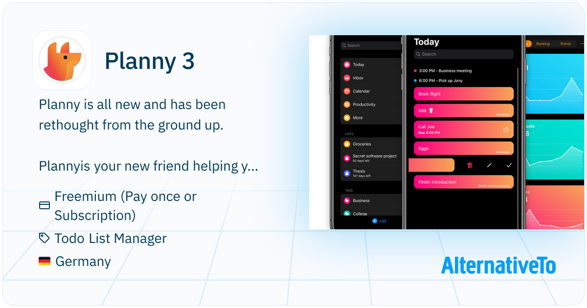 Planny 3: Planny is your new friend helping you to be more productive ...