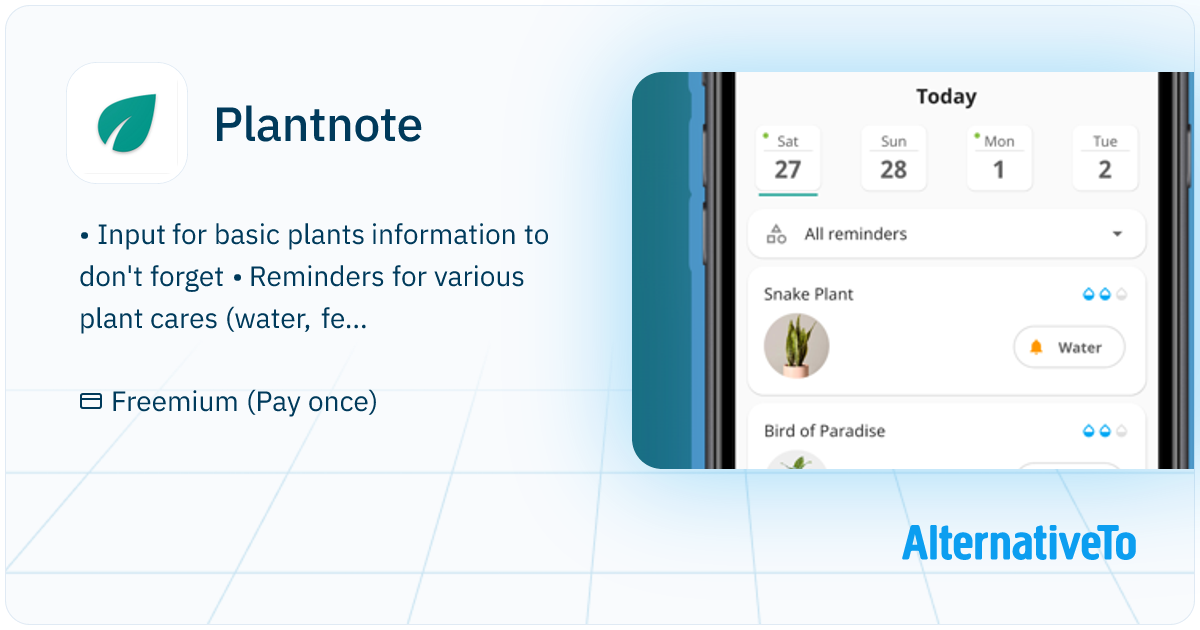 Plantnote: Diary for keeping track of plant watering and other ...