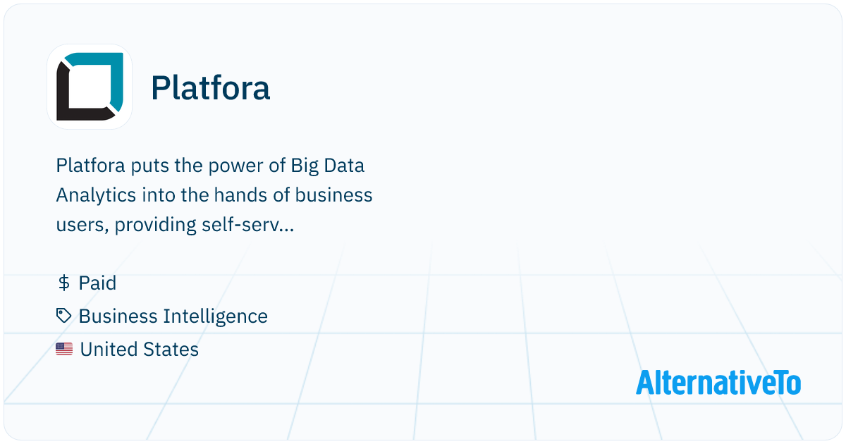 Platfora: Puts the power of Big Data Analytics | AlternativeTo