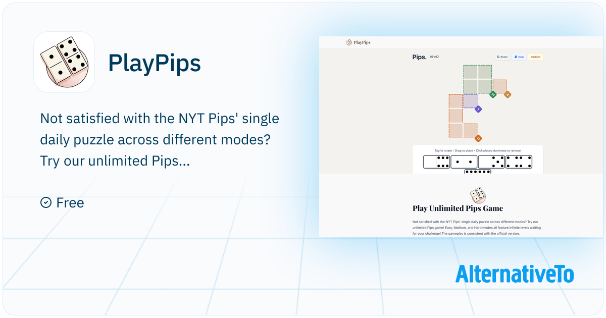 PlayPips: Offers unlimited pips puzzles across three difficulty levels ...