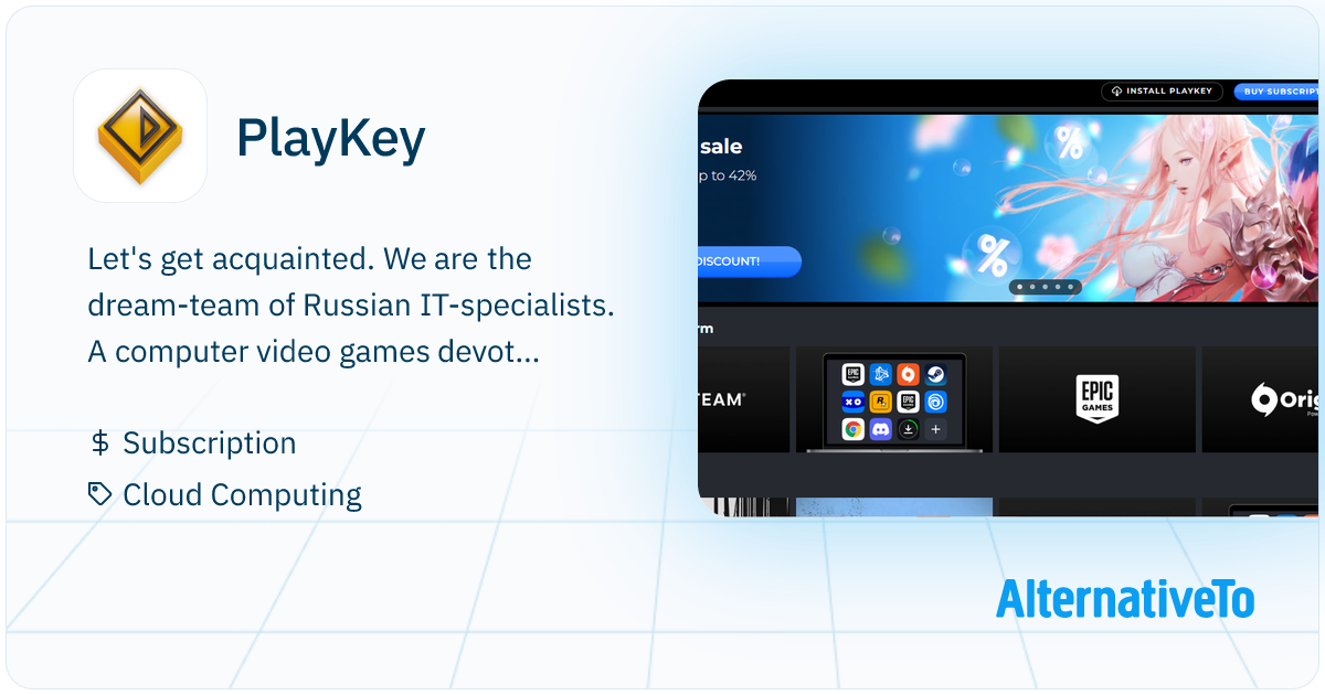PlayKey: Playkey cloud gaming technology allows you to play games ...