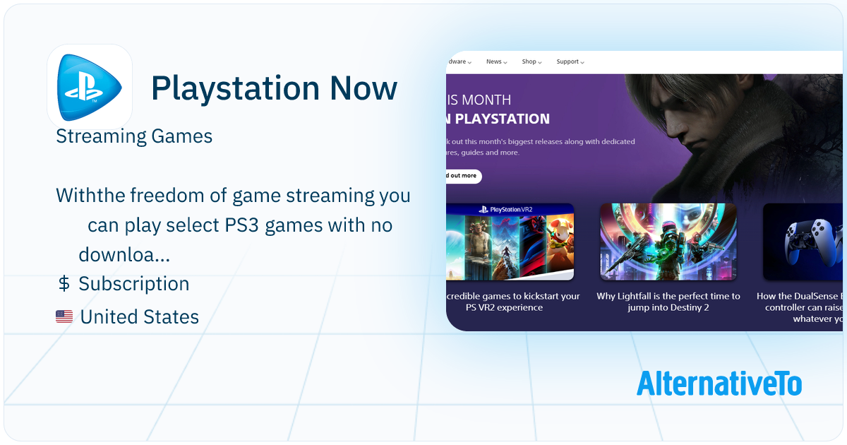 Playstation Now: Streaming Game Service on Consoles | AlternativeTo