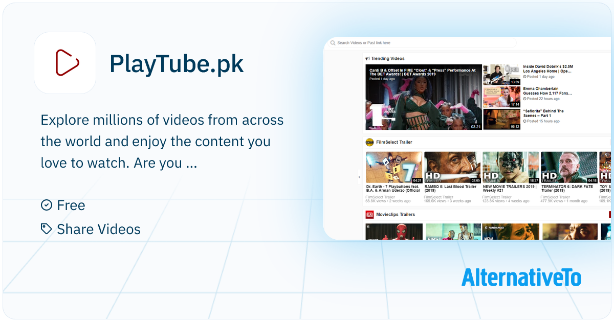 PlayTube.pk: Free movie streaming platform with global video collection ...