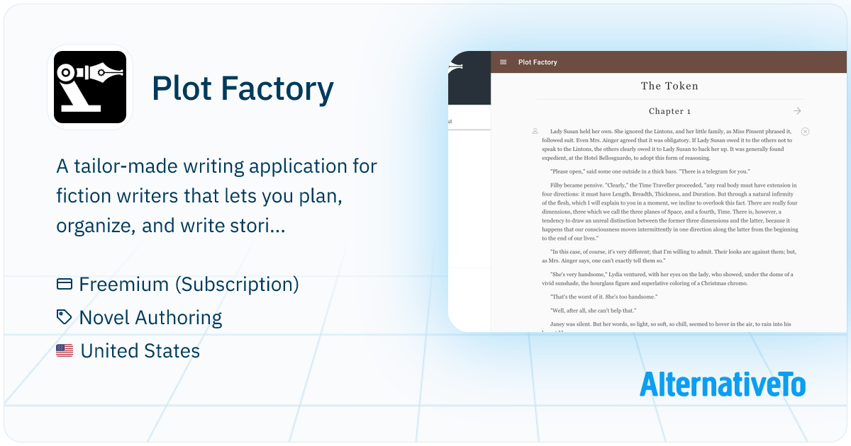 Plot Factory: Online story planner, organizer, and writing application ...