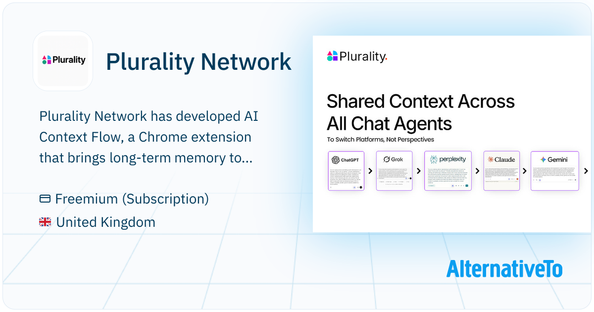 Plurality Network: Keep your work in flow across all AI chat agents ...
