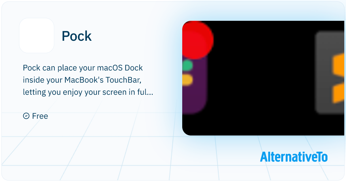 Pock: Display macOS Dock in Touch Bar. It's free and open source ...