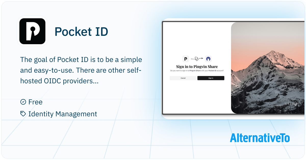 Pocket ID: A simple and easy-to-use OIDC provider that allows users to ...