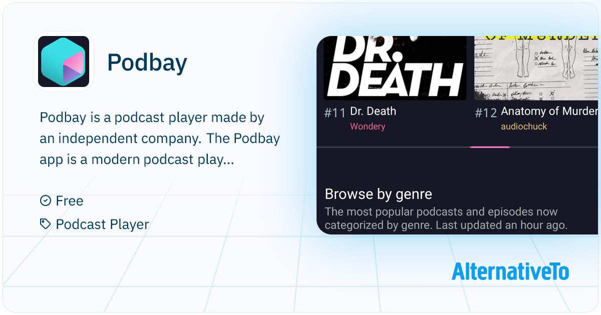 Podbay: Podcast player made by an independent | AlternativeTo