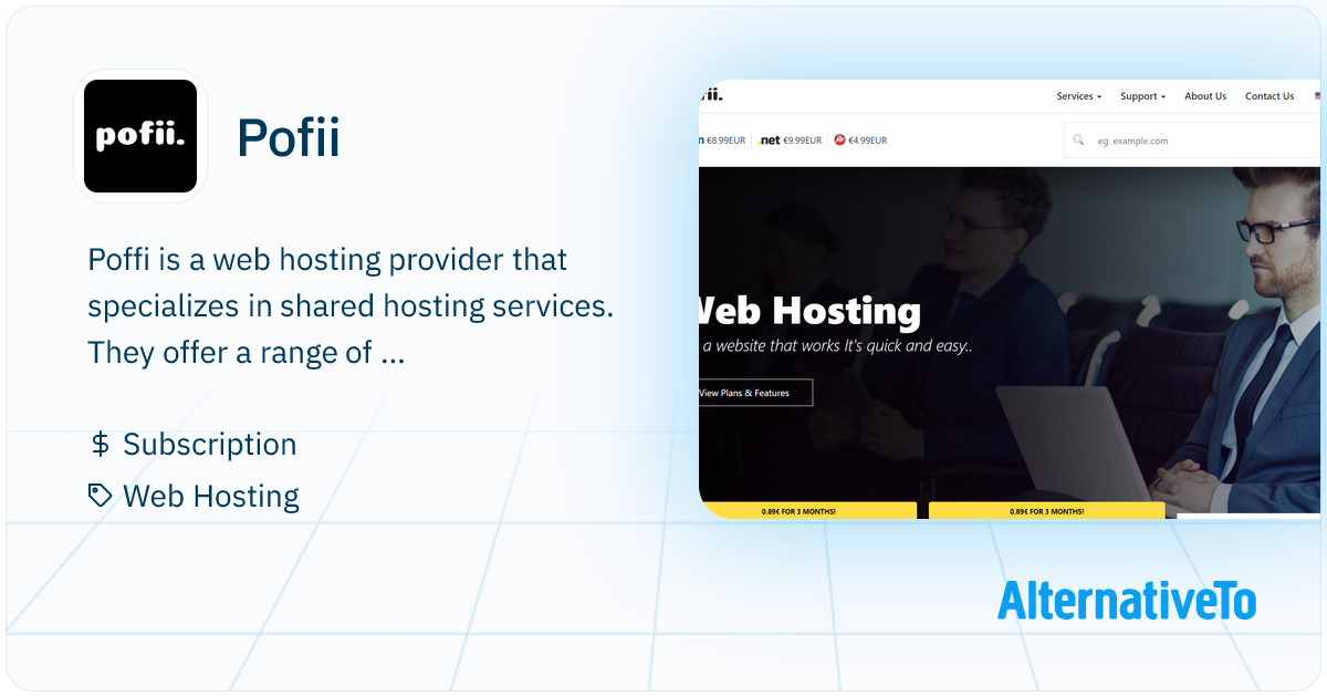 Pofii: Poffi is a web hosting company offering a range of hosting plans ...