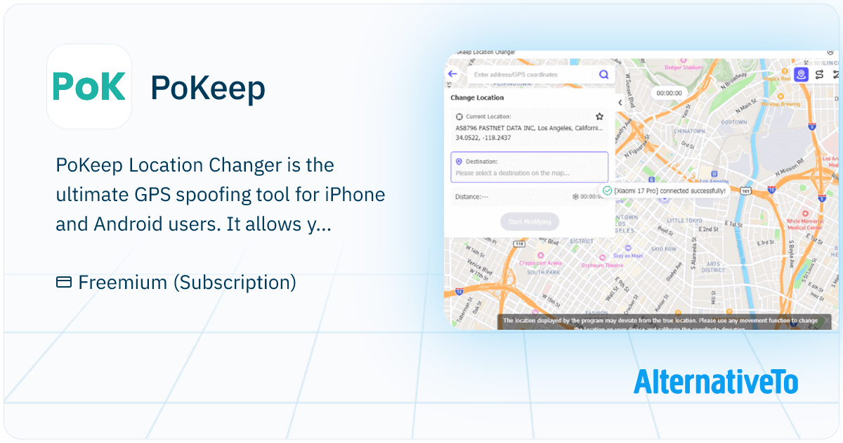 PoKeep: Safely change GPS on iPhone & Android without jailbreak ...