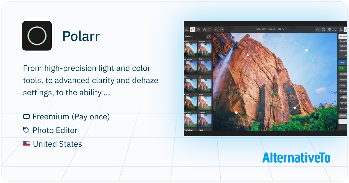 Polarr: Advanced filters, color controls, batch export, precise editing ...