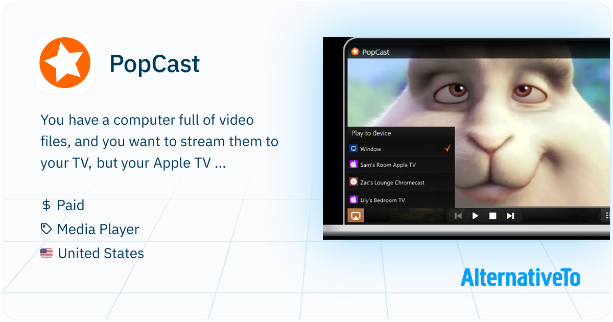 PopCast: Instantly play any video file format directly to your Apple TV ...