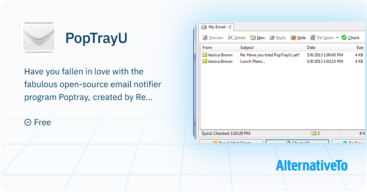 PopTrayU: Have you fallen in love with the fabulous email notifier ...