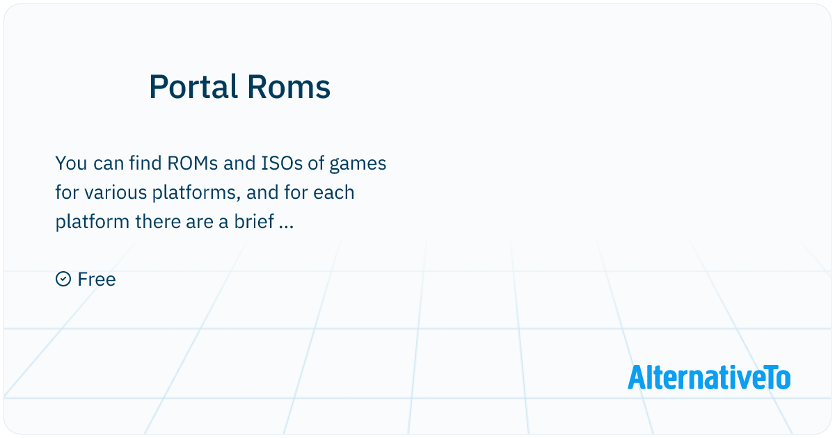 Portal Roms: You can find ROMs and ISOs of games for various platforms ...