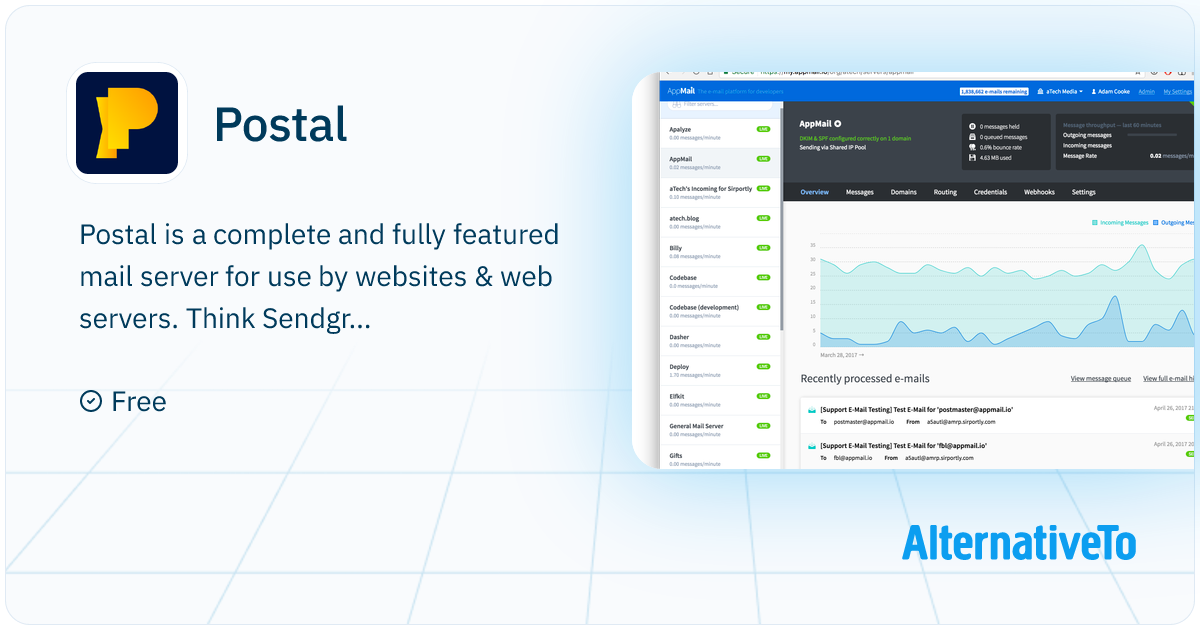Postal: The open source mail server - Postal is a complete and fully ...