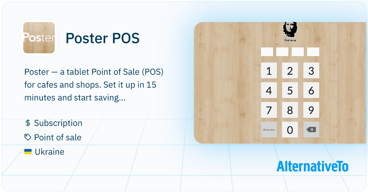 Poster POS: Poster — a tablet Point of Sale (POS) for cafes and shops ...