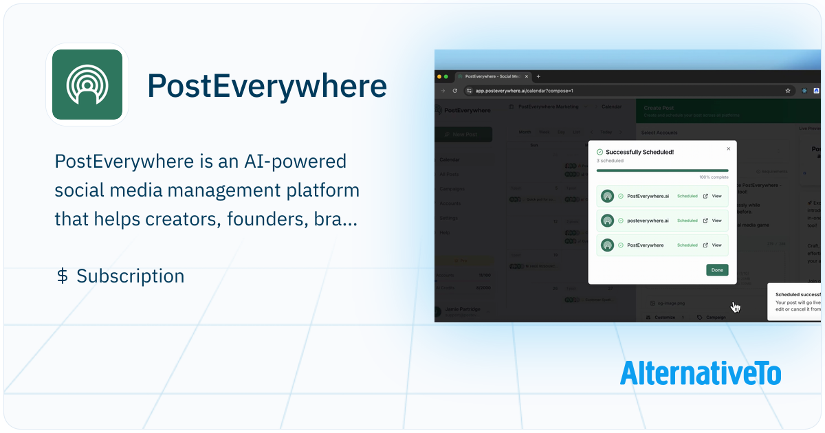 PostEverywhere: Post your content across all socials in seconds ...