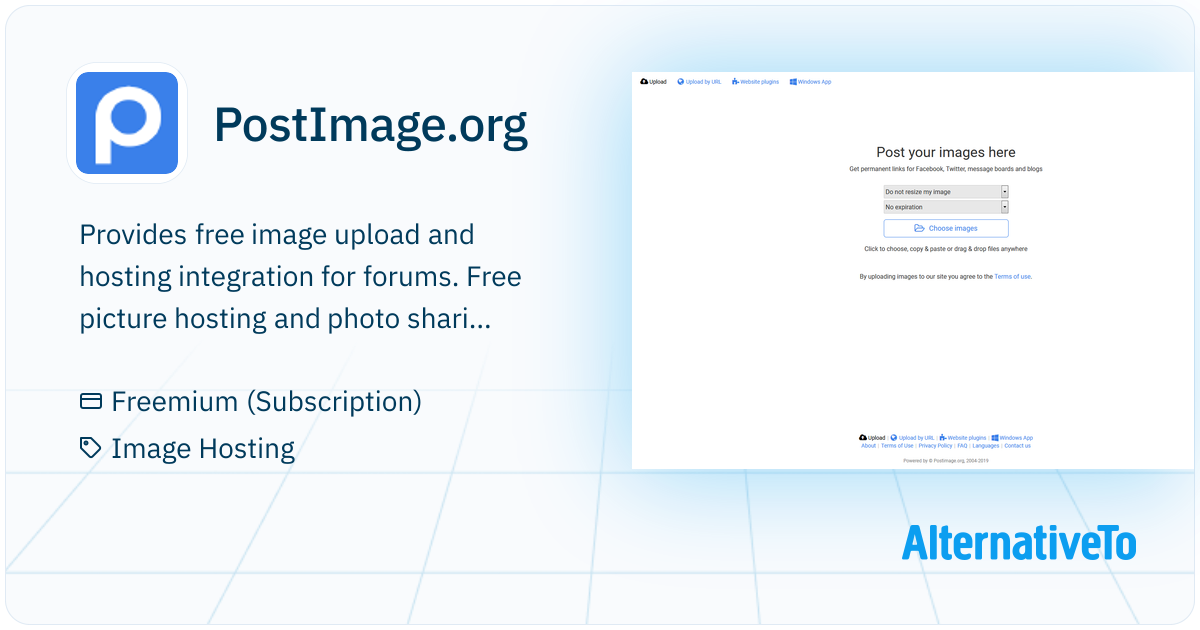 PostImage.org: An image upload site that focuses on easy link sharing ...