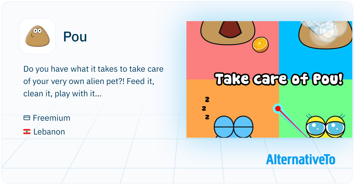 Pou: Is your cute alien pet who LOVES to eat and play! | AlternativeTo