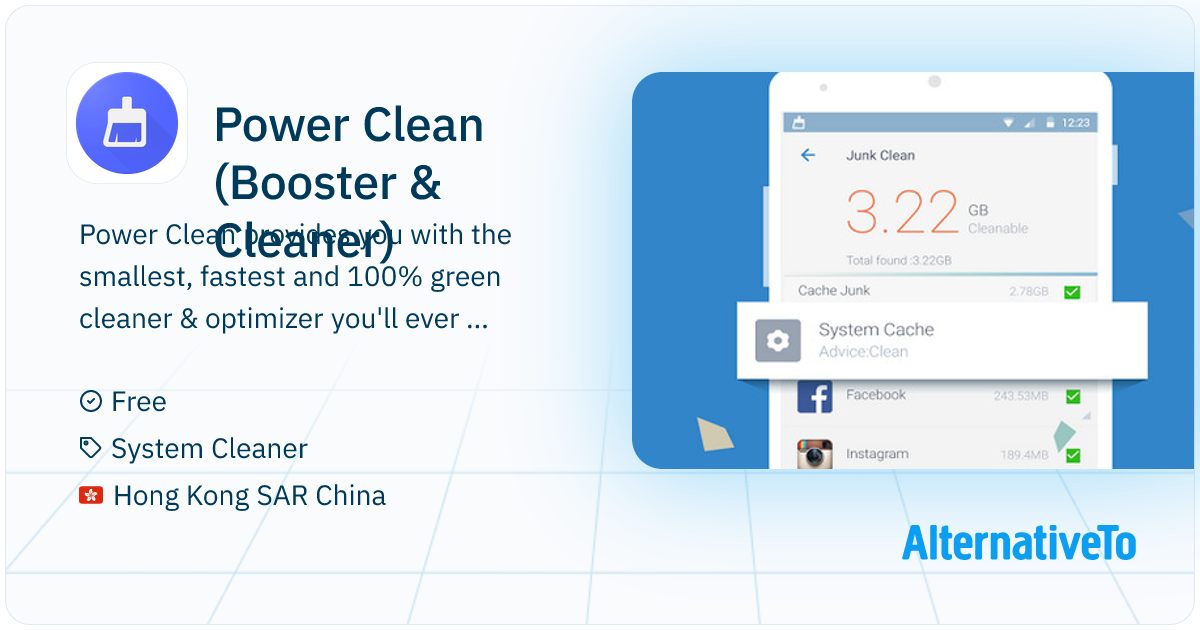 Power Clean (Booster & Cleaner): Power Clean helps you to free up ...