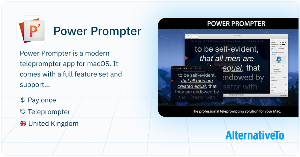 Power Prompter: Modern and maintained teleprompter software for the Mac ...