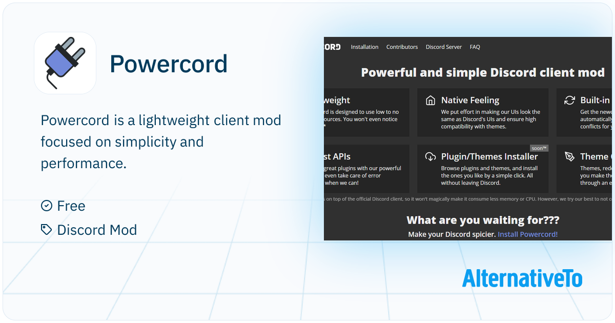 Powercord: Lightweight Discord mod with performance and ease ...