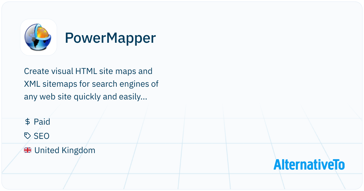 PowerMapper: Create visual HTML site maps and XML sitemaps for ...