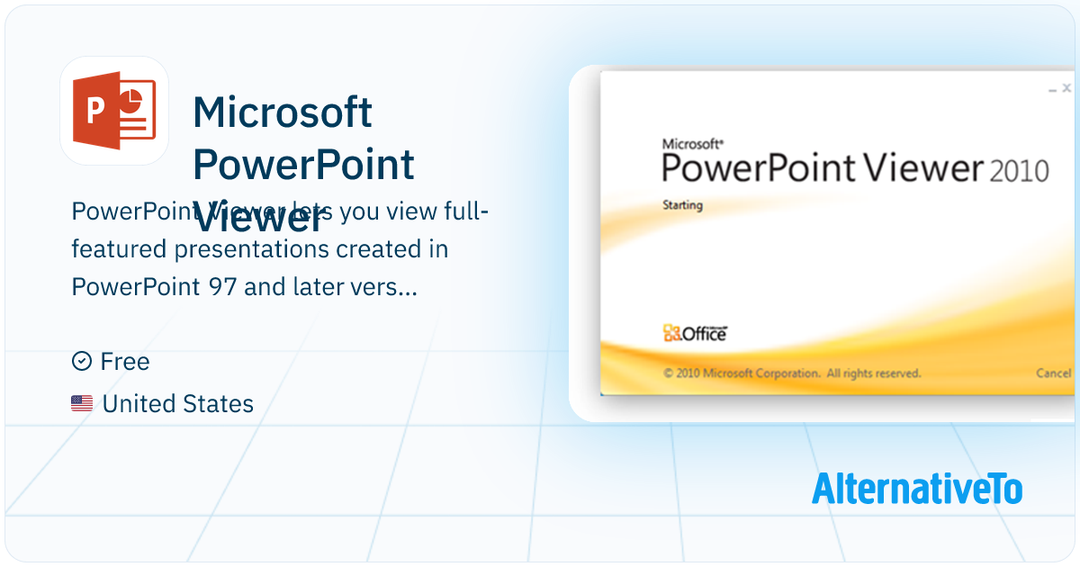 Microsoft PowerPoint Viewer: PowerPoint Viewer lets you view full ...