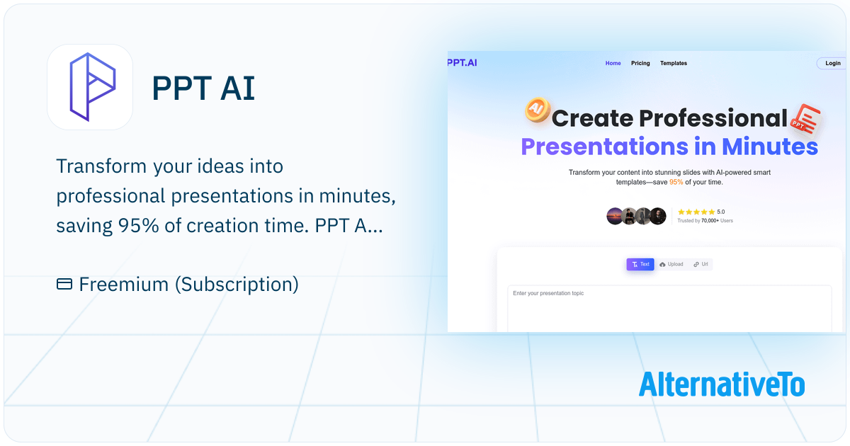 PPT AI: The World's Best AI PPT Maker Transform your ideas into ...