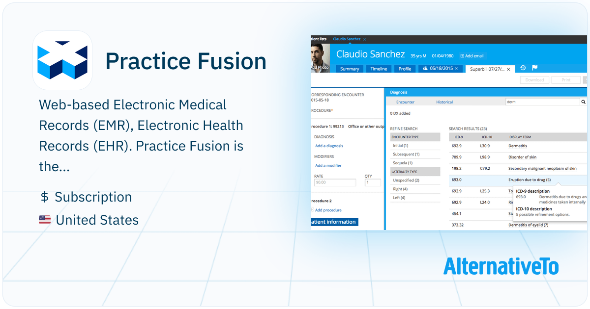 Practice Fusion: Web-based Electronic Medical Records (EMR) | AlternativeTo