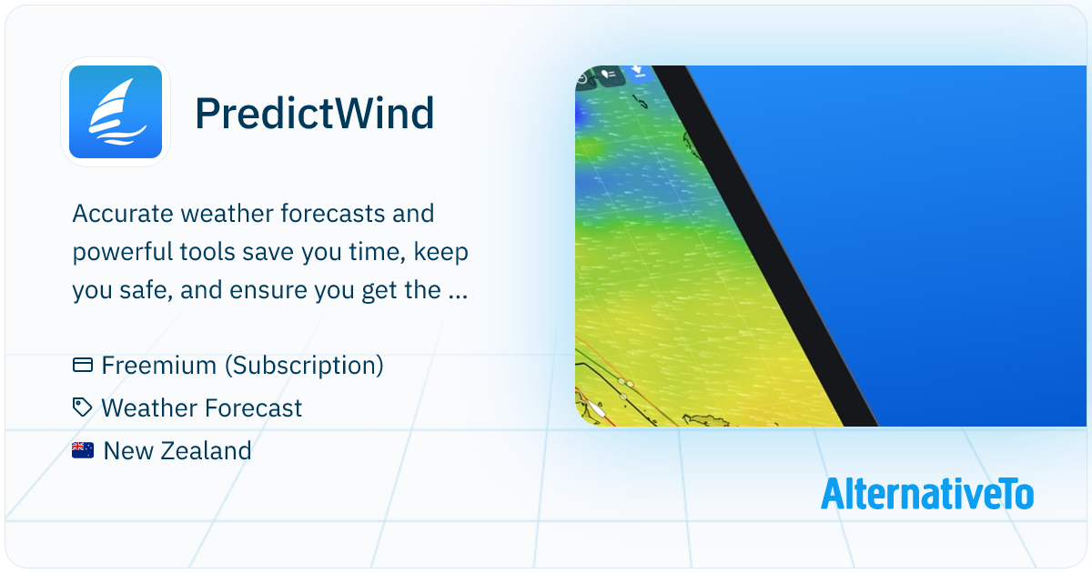 PredictWind: Accurate weather forecasts and powerful tools | AlternativeTo