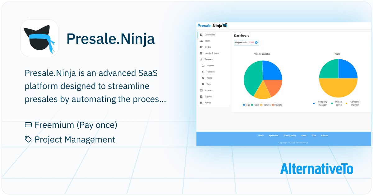 Presale.Ninja: SaaS platform that optimizes your presales process ...