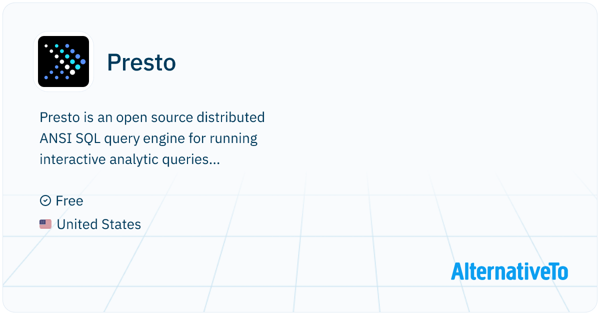 Presto: Open source distributed SQL query engine for running ...
