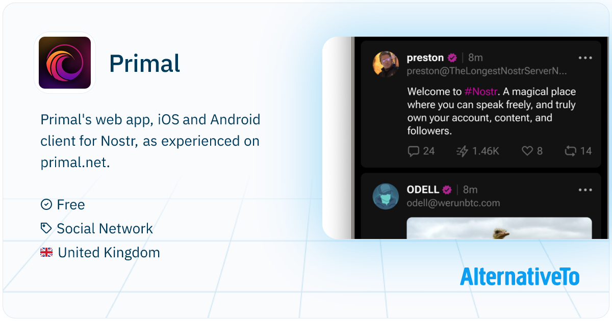 Primal: 's web app, iOS and Android client for Nostr, as experienced on ...
