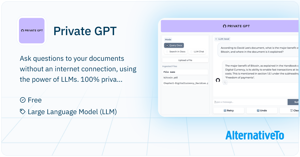 Private GPT: Interact privately with your documents using the power of ...