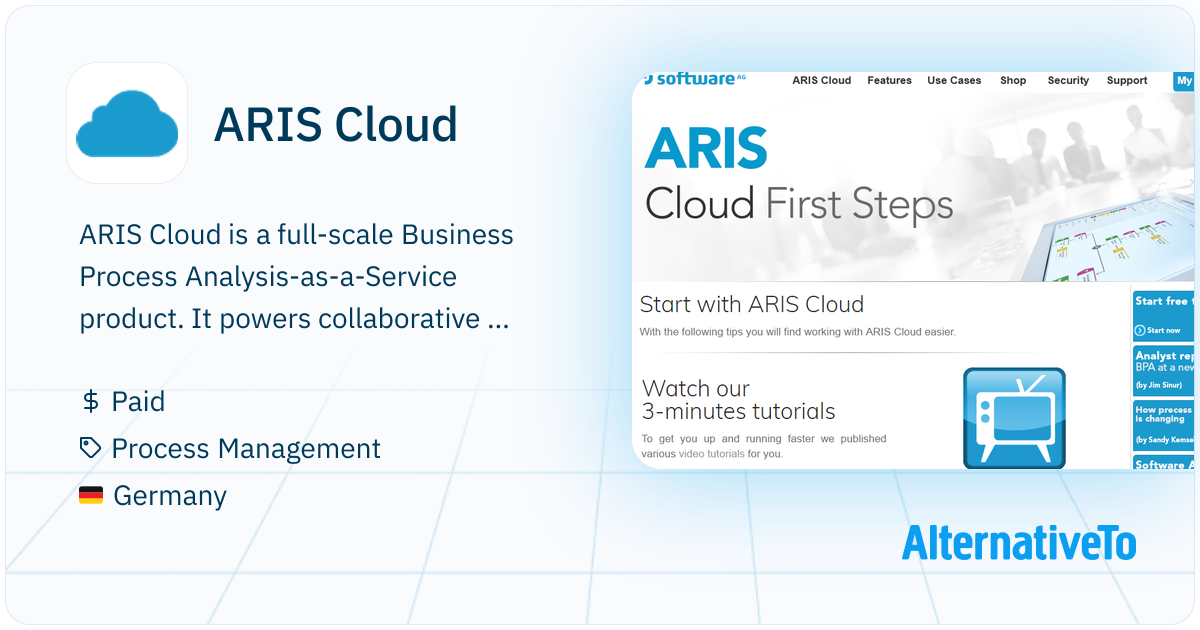 ARIS Cloud: Better processes today | AlternativeTo