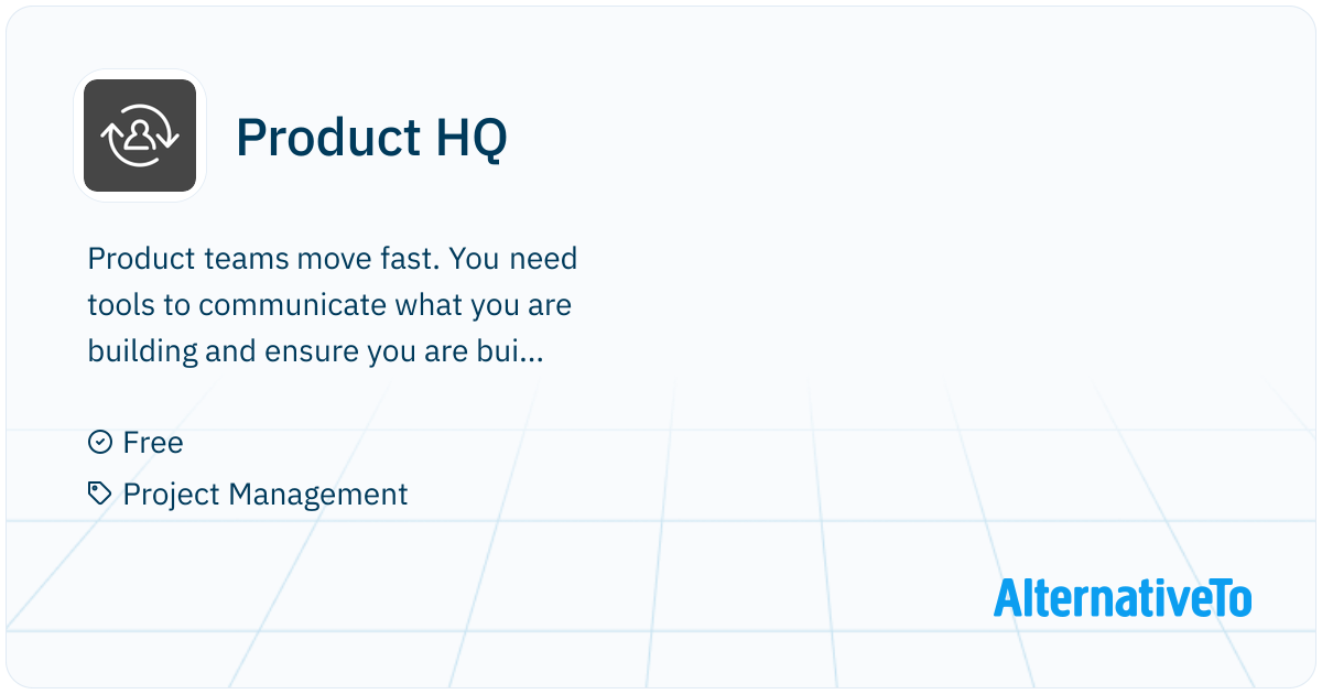 Product HQ: Helps product owners manage their product roadmap using ...