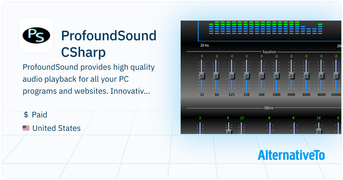 ProfoundSound CSharp: ProfoundSound provides high quality audio ...