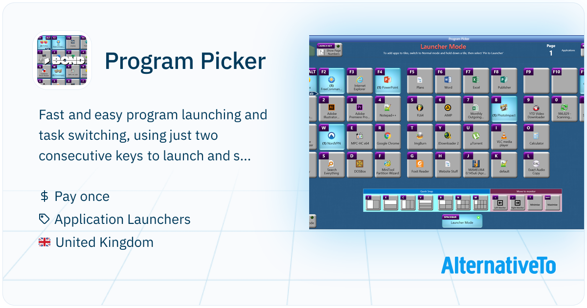 Program Picker: Fast and easy program launching and task switching ...