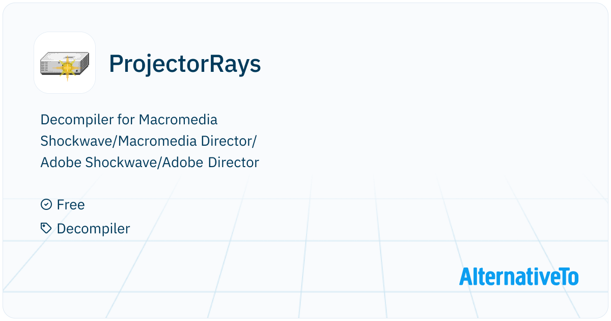 ProjectorRays: Decompiler for Macromedia Shockwave/Macromedia Director ...