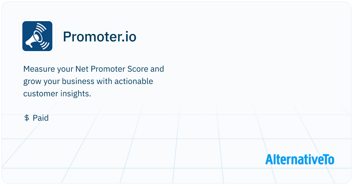Promoter.io: Measure your Net Promoter Score and grow your | AlternativeTo
