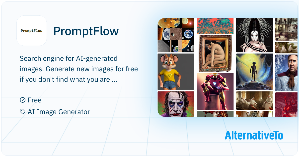 PromptFlow: Search + Generate AI Images | AlternativeTo