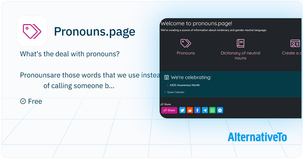 Pronouns.page: A source of information about nonbinary and gender ...