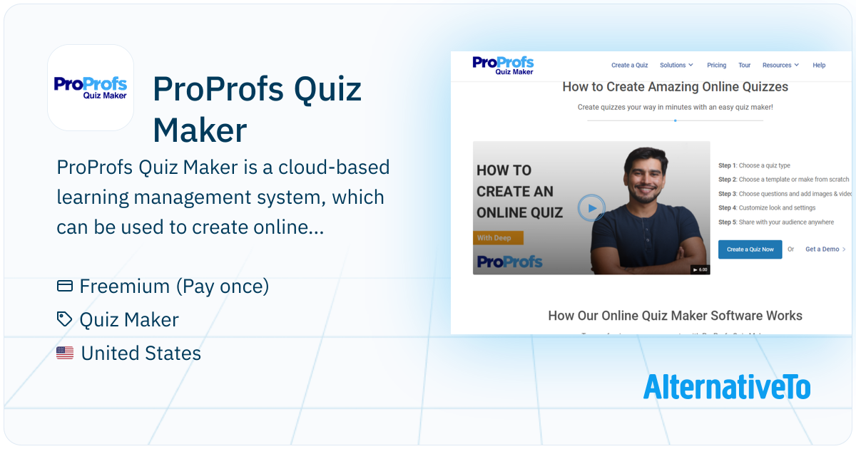 ProProfs Quiz Maker: Software is a versatile platform for designing ...