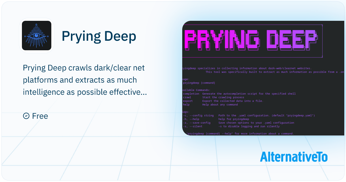 Prying Deep: An OSINT tool to collect intelligence on the dark web ...
