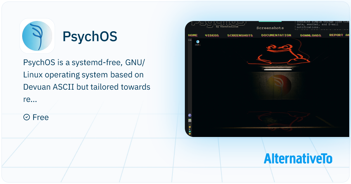 PsychOS: The PsychOS project aims to provide multiple, unique, software ...