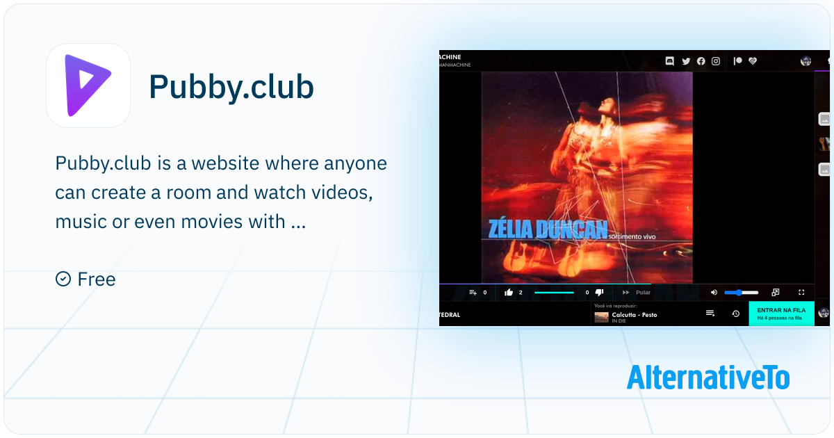 Pubby.club: Music, video and movies in real-time | AlternativeTo