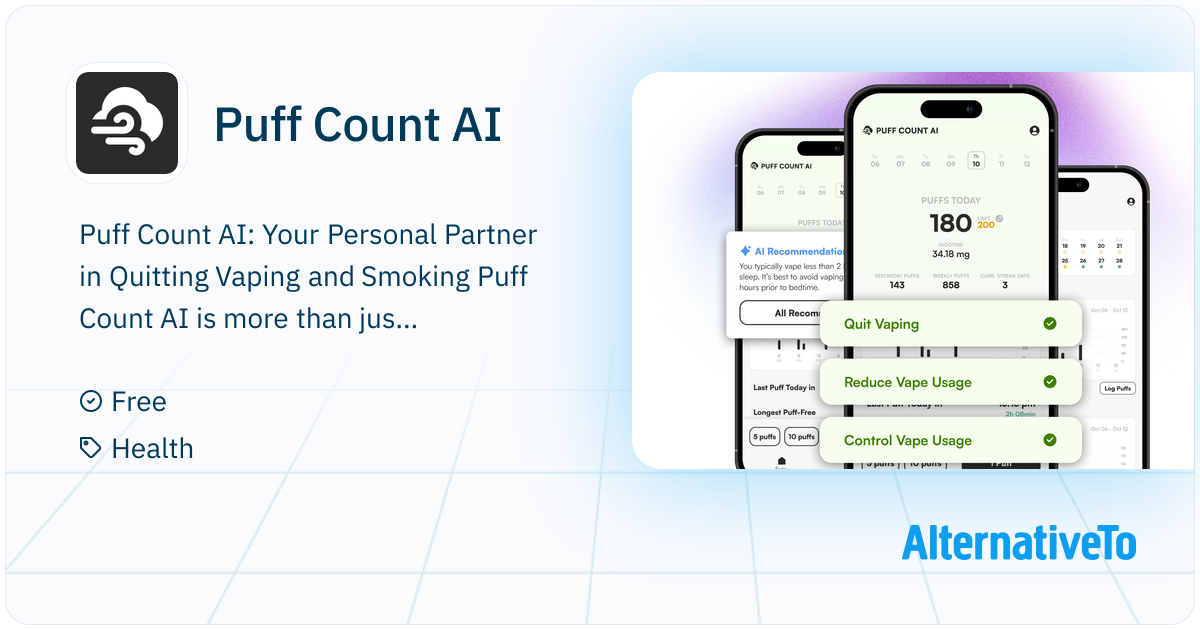 Puff Count AI: : Your Personal Partner in Quitting Vaping and Smoking ...