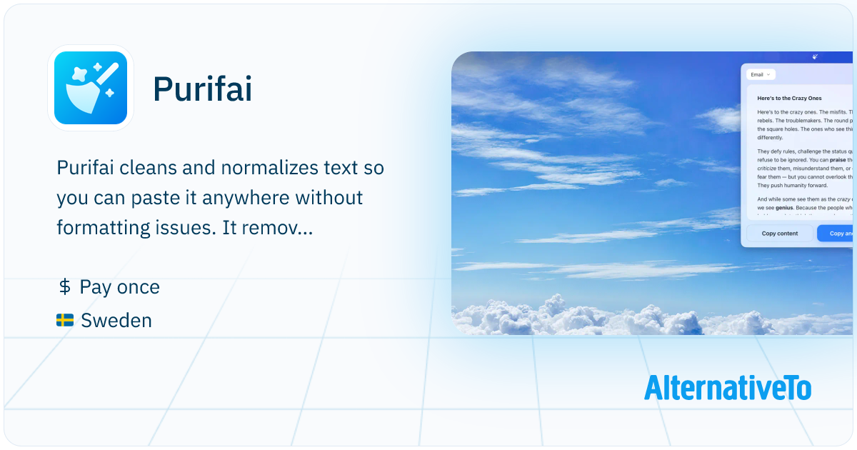 Purifai: Removes unsupported formatting while keeping what the ...