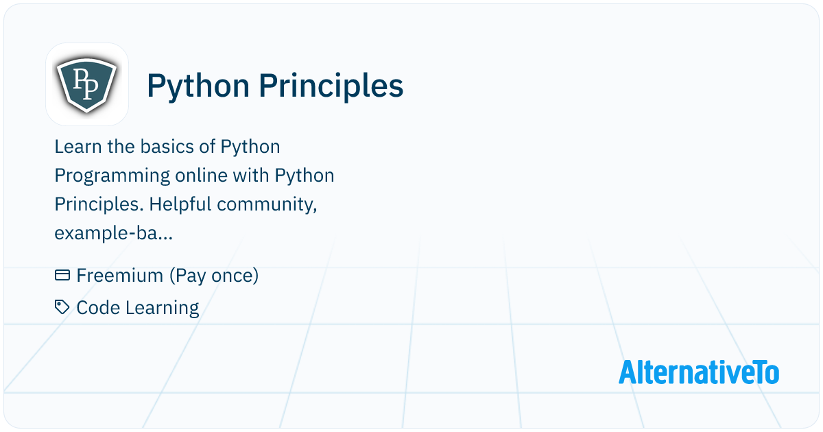 Python Principles: An interactive online platform for learning Python ...
